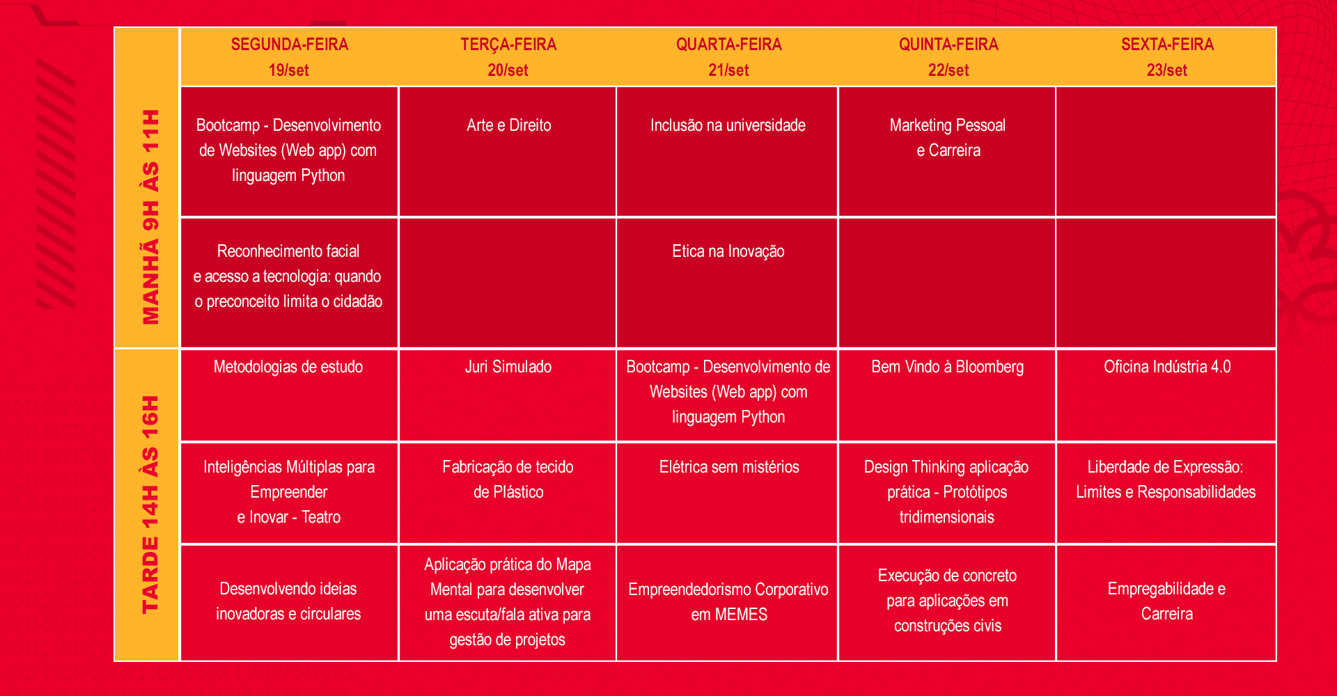Estão abertas as inscrições para o Mackenzie Week em Campinas | Mackenzie