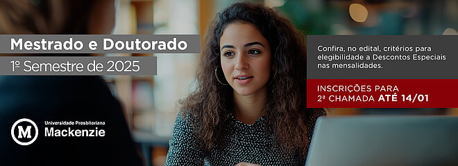 não perca a 2ª chamada para mestrado e doutorado no mackenzie