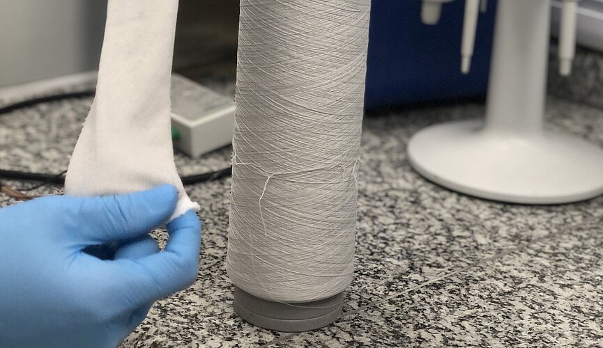 MackGraphe participa do desenvolvimento do fio têxtil VittaGraphe®, produto que auxilia no ...