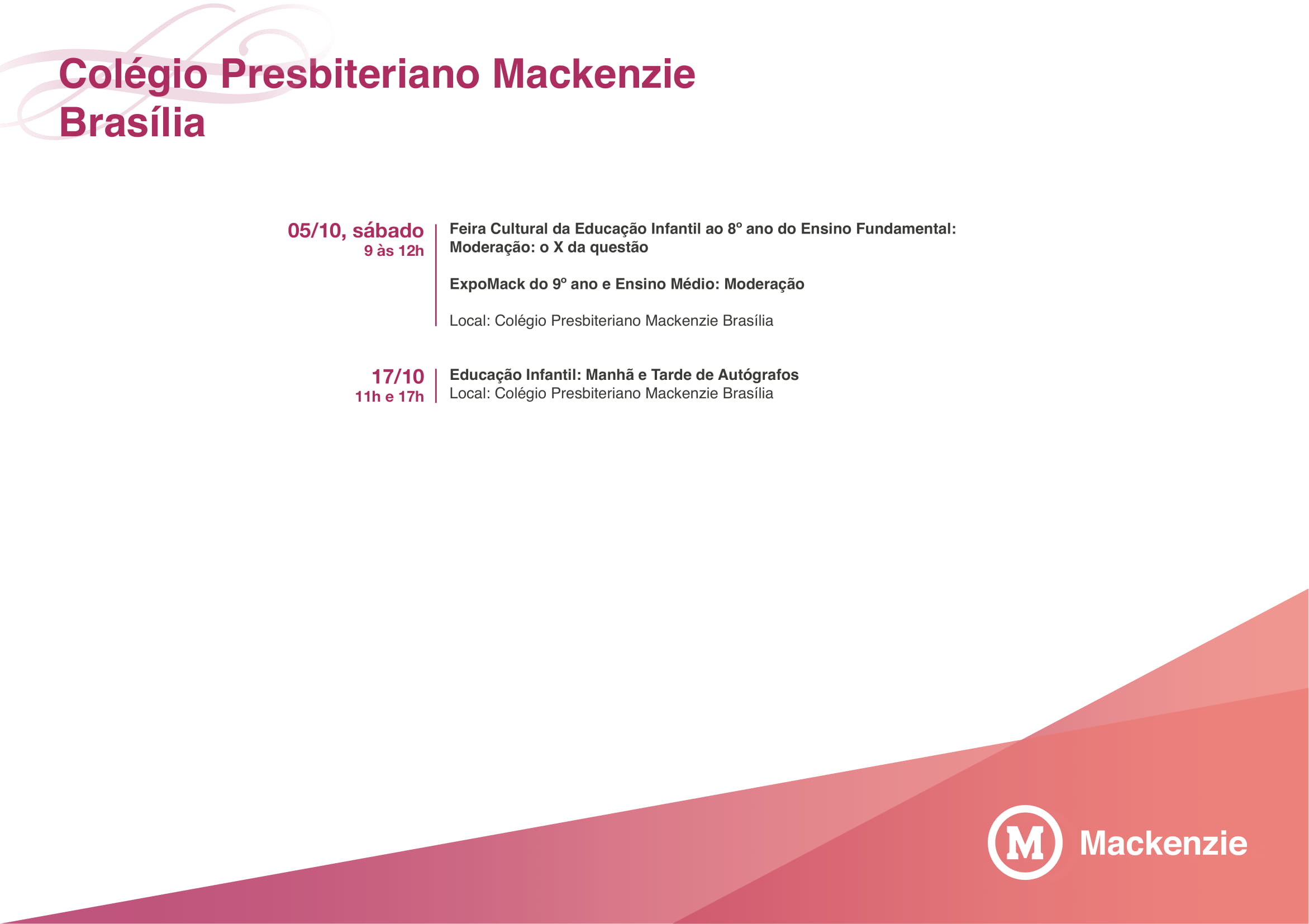 149 anos | Mackenzie